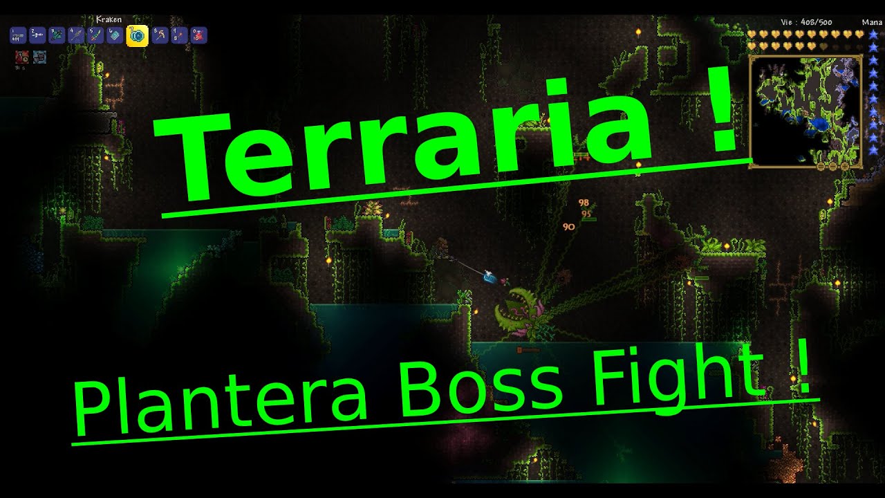 Terraria - Plantera Boss Fight ! - YouTube