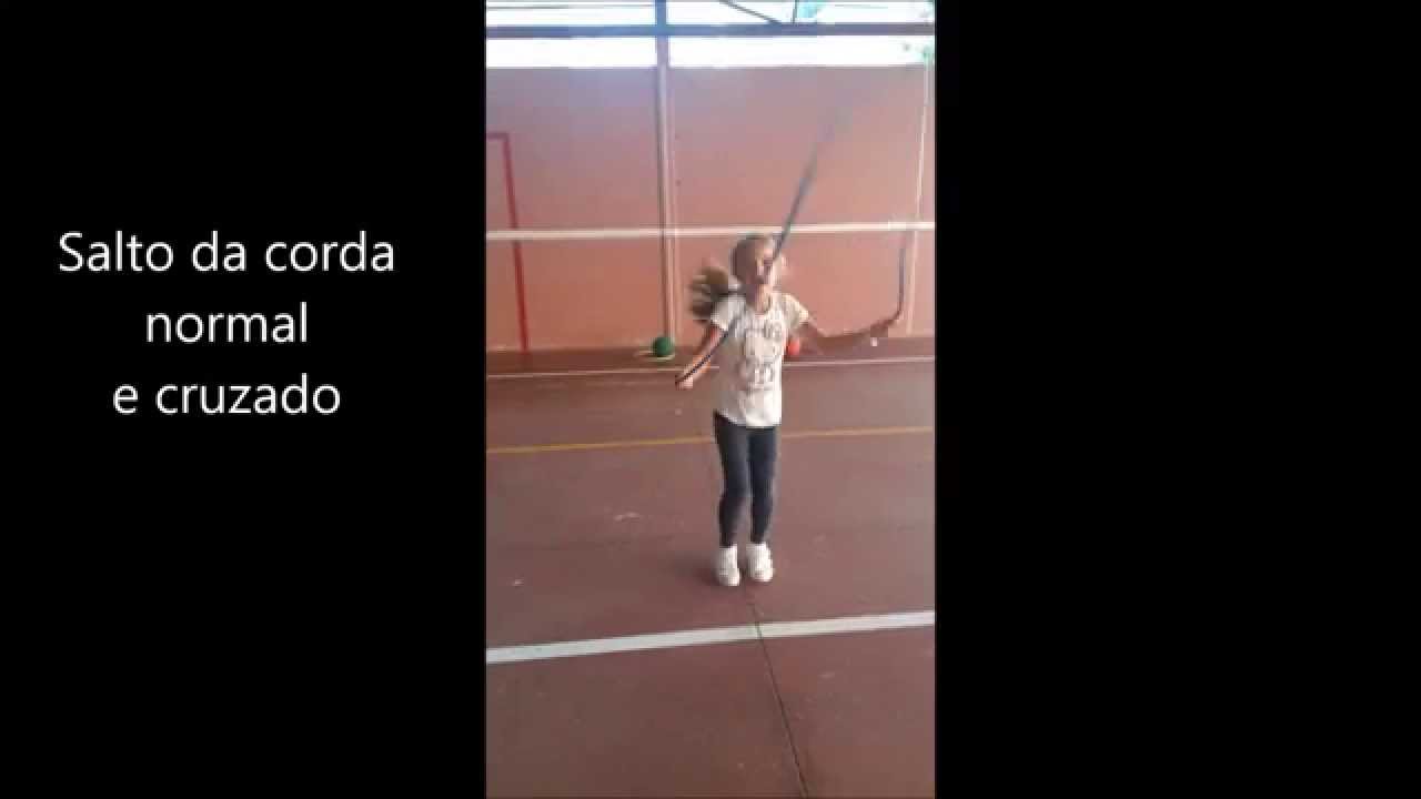 Salto corda normal cruzado - YouTube