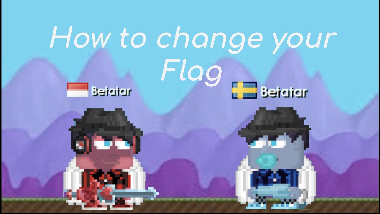 Growtopia How to change your flag (IOS only) - YouTube