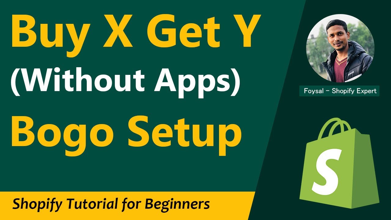 How To Set Up Buy X Get Y Discount In Shopify 💰 Free Bogo Shopify Setup ...