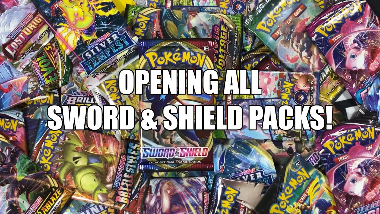 opening every sword and shield pack! - YouTube