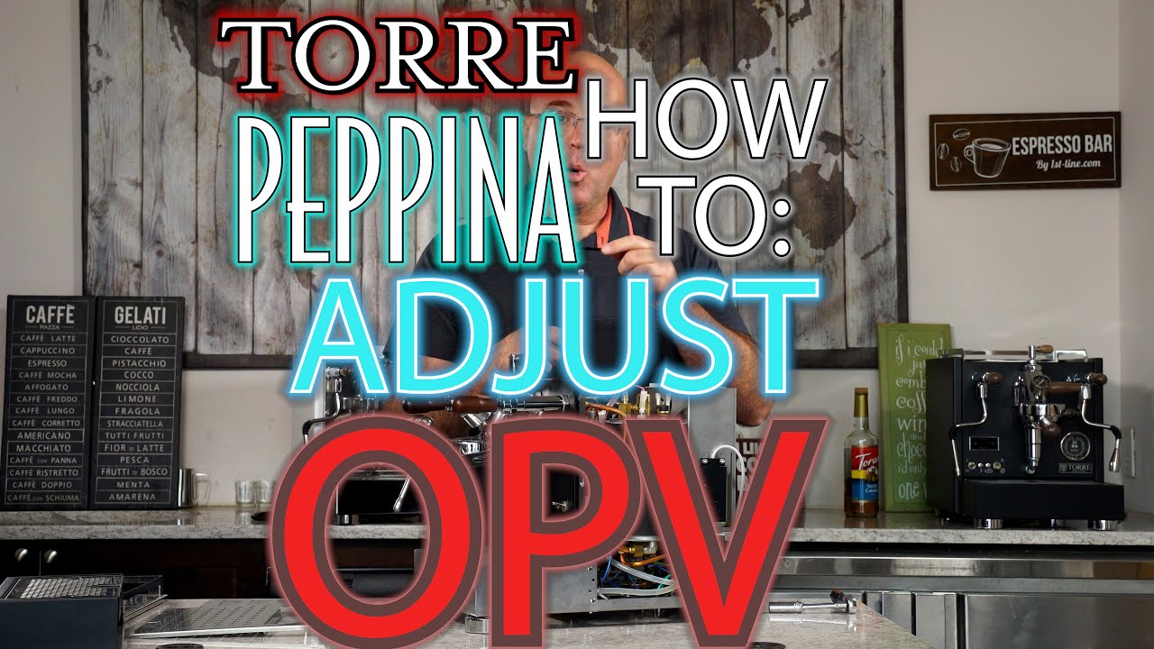 How to Adjust OPV on Torre Peppina Espresso Machine - YouTube