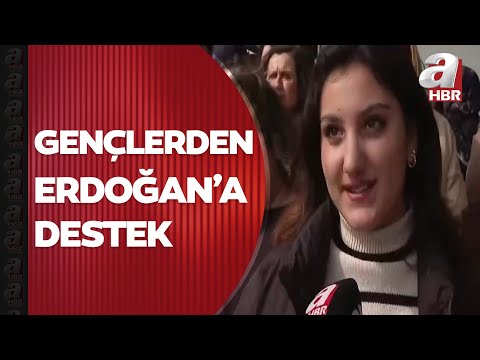 Ankara'da seçim beyannamesi yoğunluğu! Gençlerden Başkan Erdoğan'a destek ve sevgi seli | A Haber