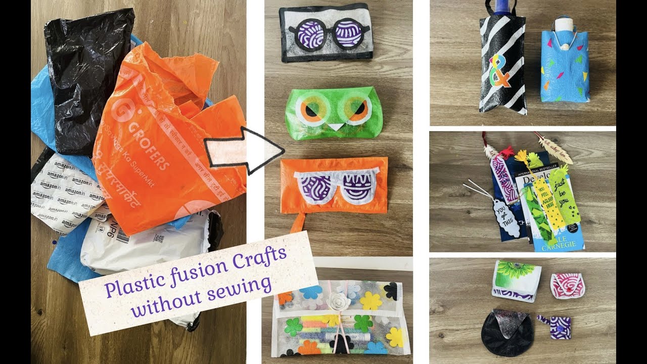 Easy DIY with plastic delivery bags | Turn waste plastic into useful ...