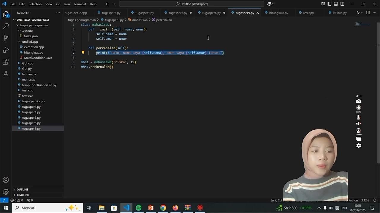MEMBUAT PROGRAM KELAS & OBJEK DI PYTHON - YouTube