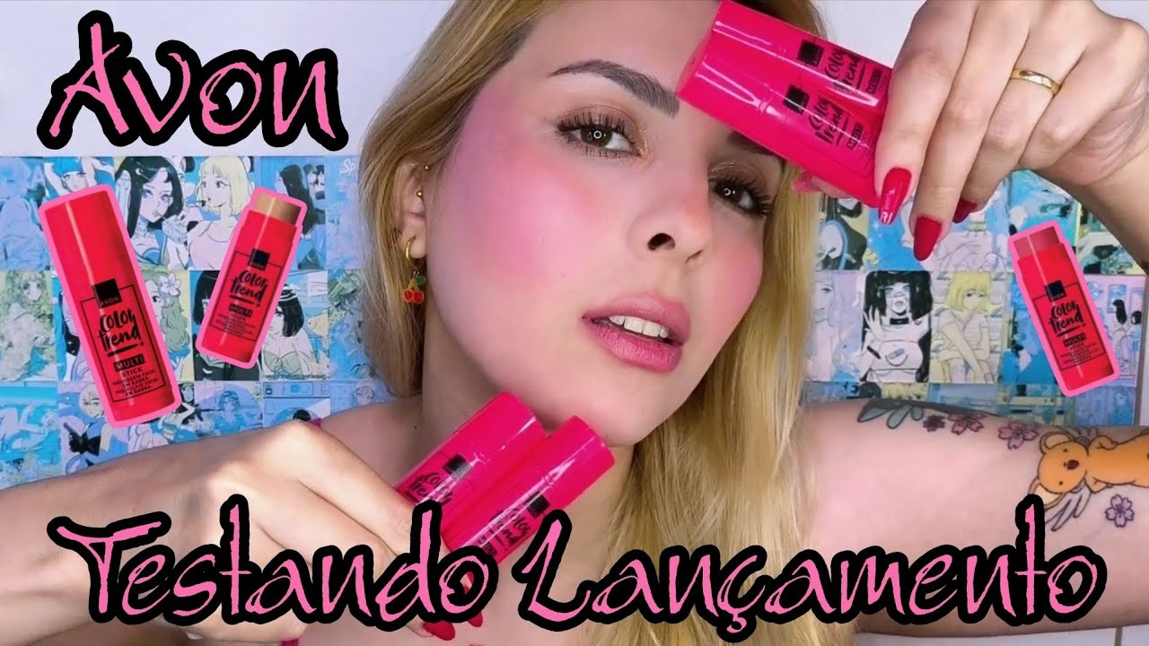 Testando Lançamento Avon Color Trend: Blush e Iluminador Multi Stick 3 ...