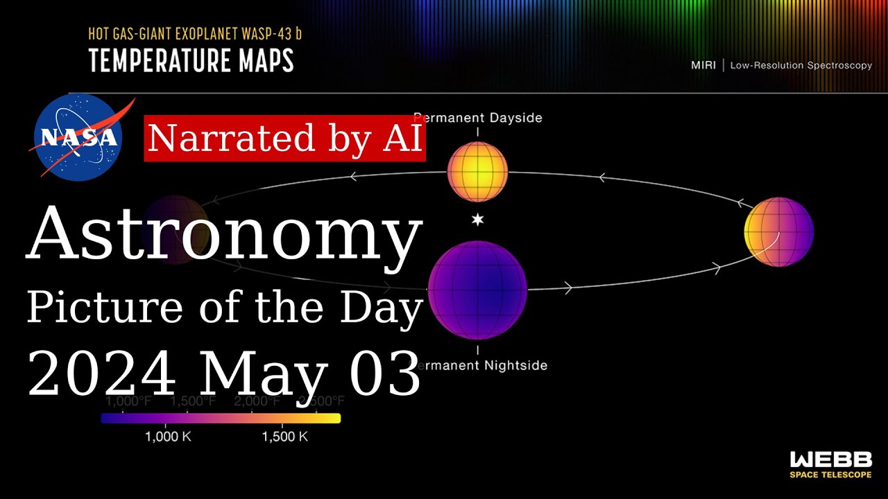 APOD: 2024-05-03 - Temperatures on Exoplanet WASP-43b (Narrated by ...