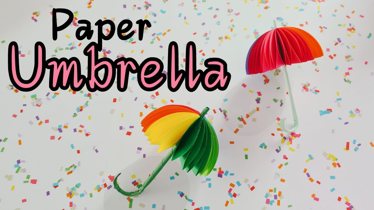 DIY Paper Umbrella: Easy Crafts for Kids - Learn How to Make Paper ...