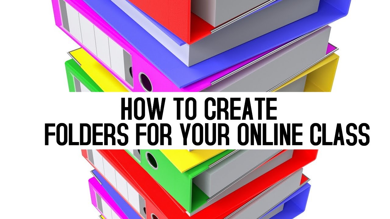 How to create folders for your online class|Create a folder on Edmodo # ...