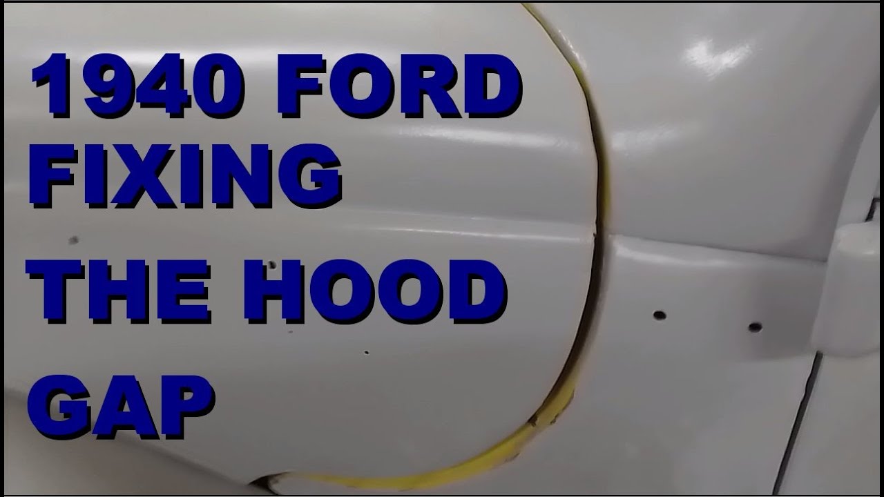 Welding up hood gaps on the 1940 Ford #40 Ford #hot rod #1940ford - YouTube