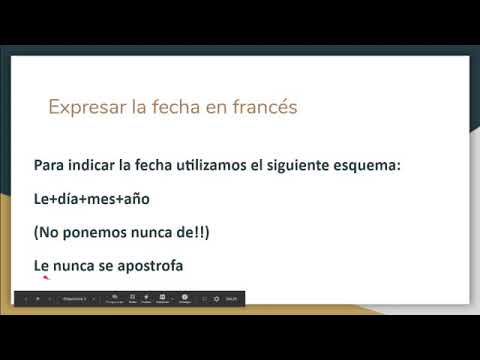 LA FECHA EN FRANCÉS - YouTube