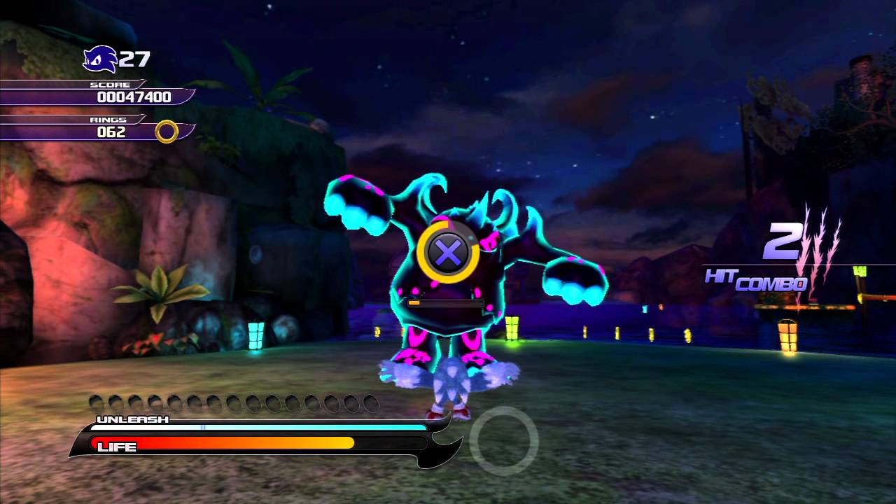 Sonic Unleashed (PS3) Adabat Jungle Joyride Night Act 1 S-Rank - YouTube