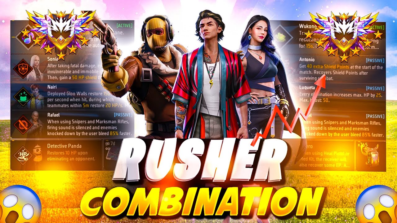 BR RANK RUSH COMBINATION | br rank best character combination | best ...