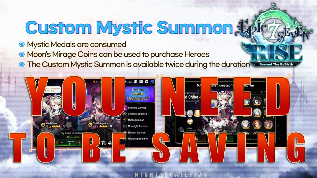 CUSTOM MYSTIC BANNER | Epic 7 | Awaken Update | Spring 2022 - YouTube