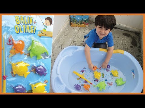 Oltayla Renkli Balıklar Tutuyoruz. Eğlenceli Çocuk Videosu | Fishing
