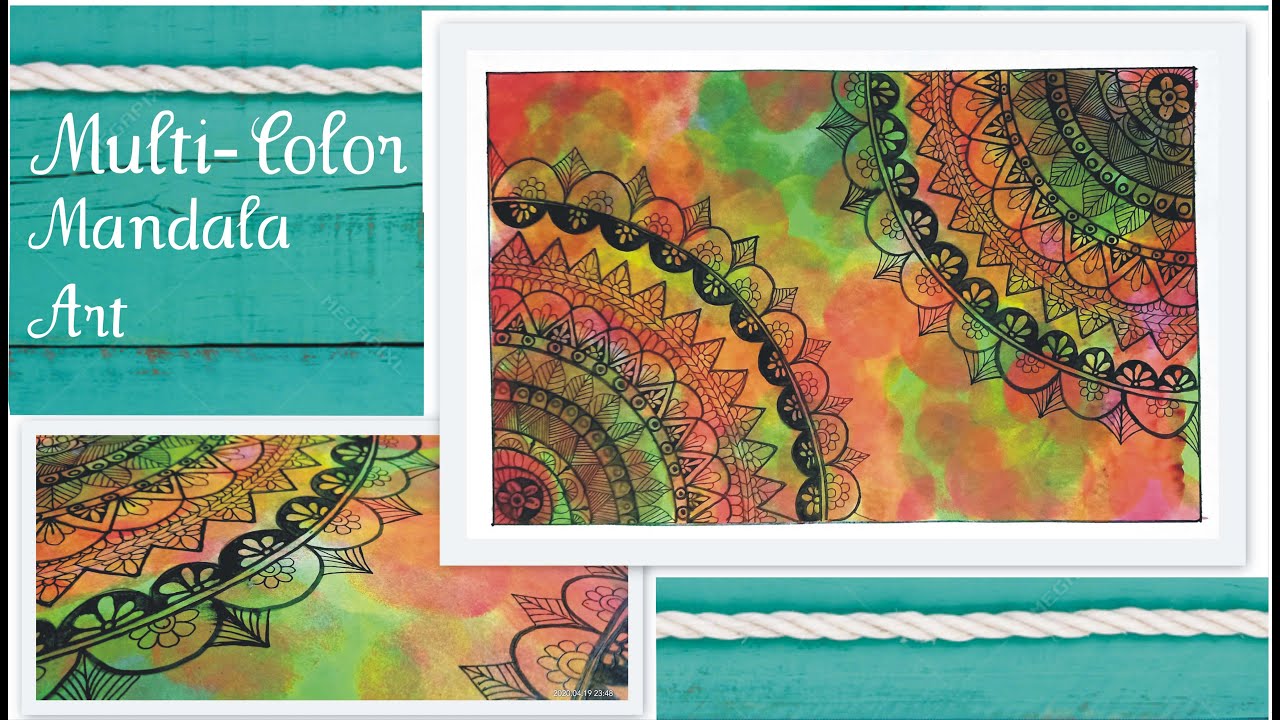 Color Full Mandala Art || Multi color Mandala art || Mandala Art #TAG8 ...