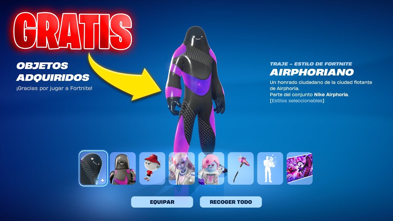 COMO CONSEGUIR EL *LOTE DE MAX AIRPHORIA* GRATIS 😱 EN FORTNITE ...