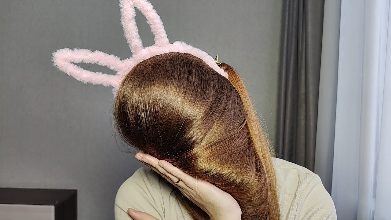 Hair Over Face - Part 2 🌿 Hairstyles - wrap around face, low ponytail ...
