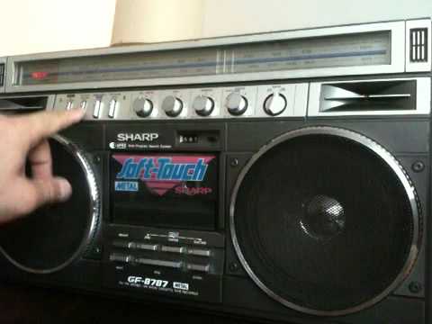 SHARP GF-8787 GHETTOBLASTER - YouTube