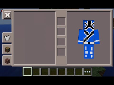 Minecraft PE - Power Ranger Blue Skin Costume + Download - YouTube