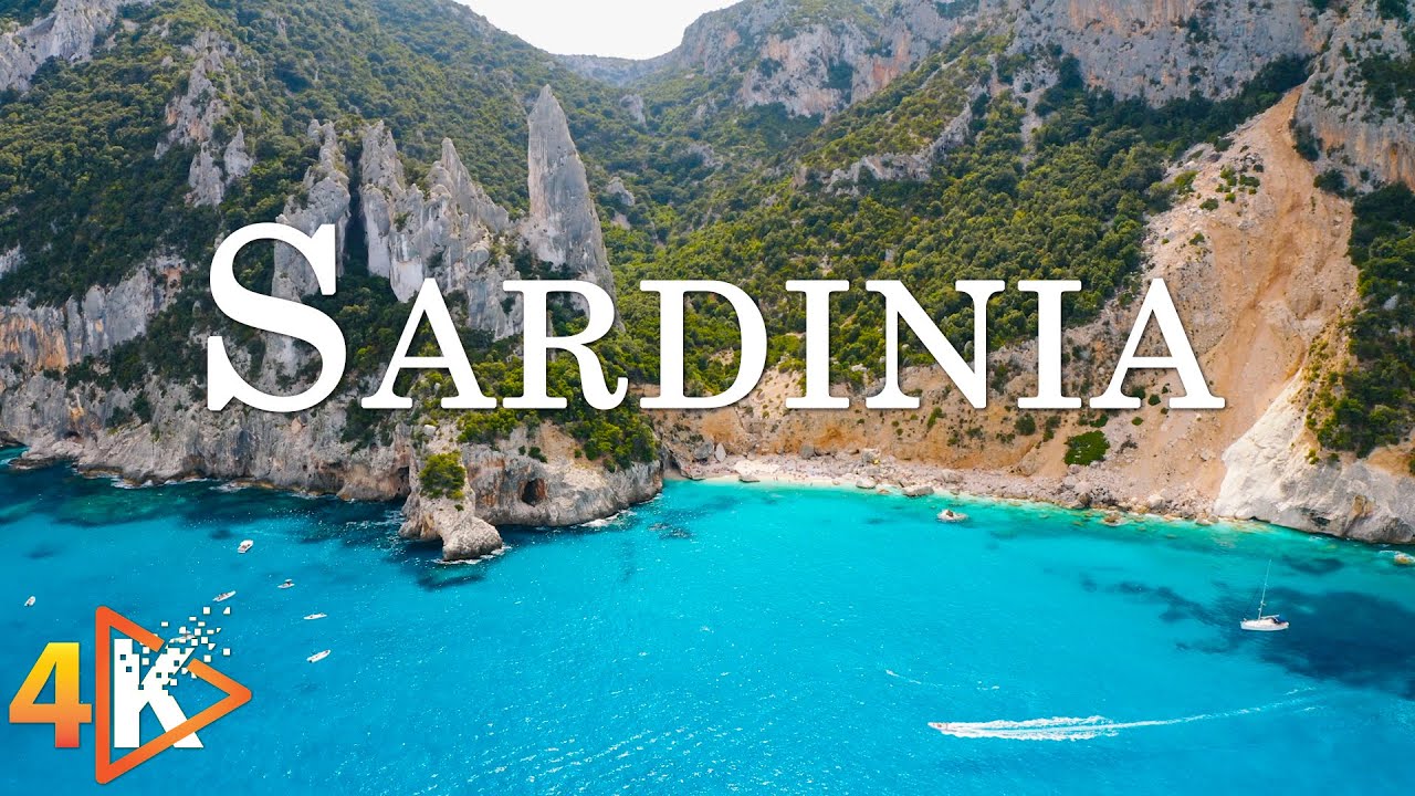 Sardinia 4K - Pristine Beaches and Emerald Waters with Relaxing Music ...