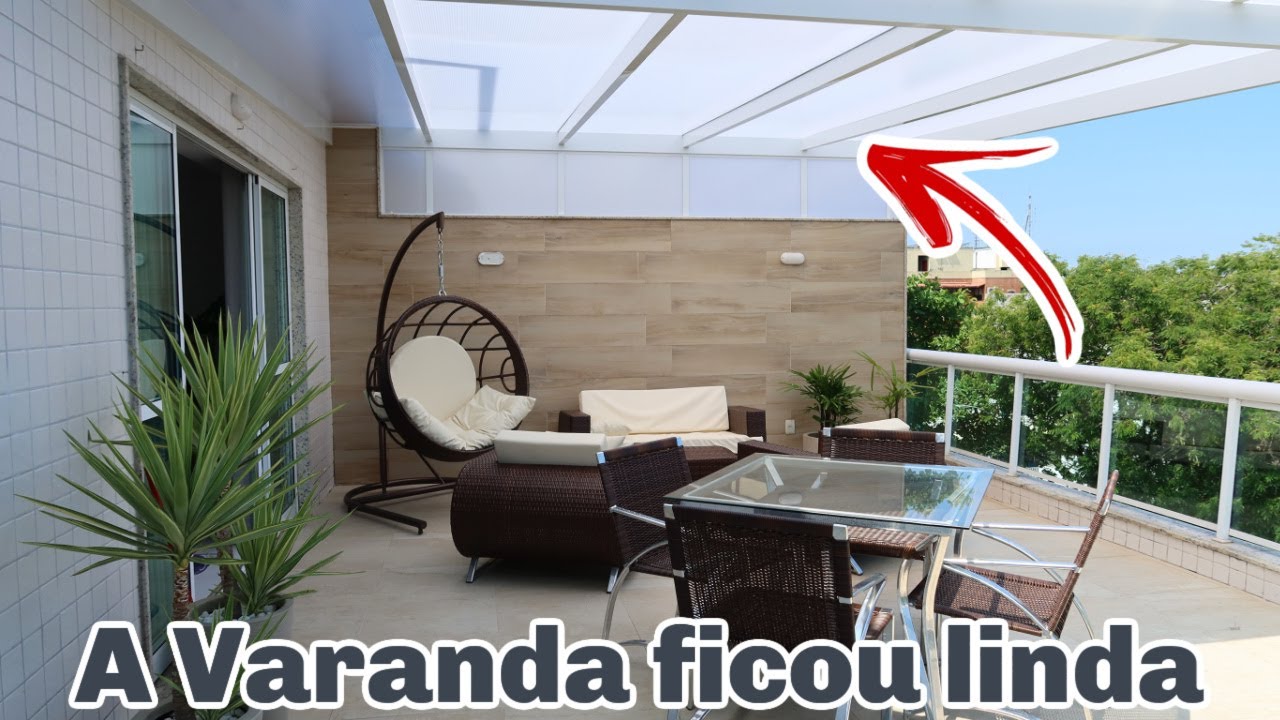 A COBERTURA DA VARANDA ESTÁ PRONTA E FICOU LINDA - YouTube