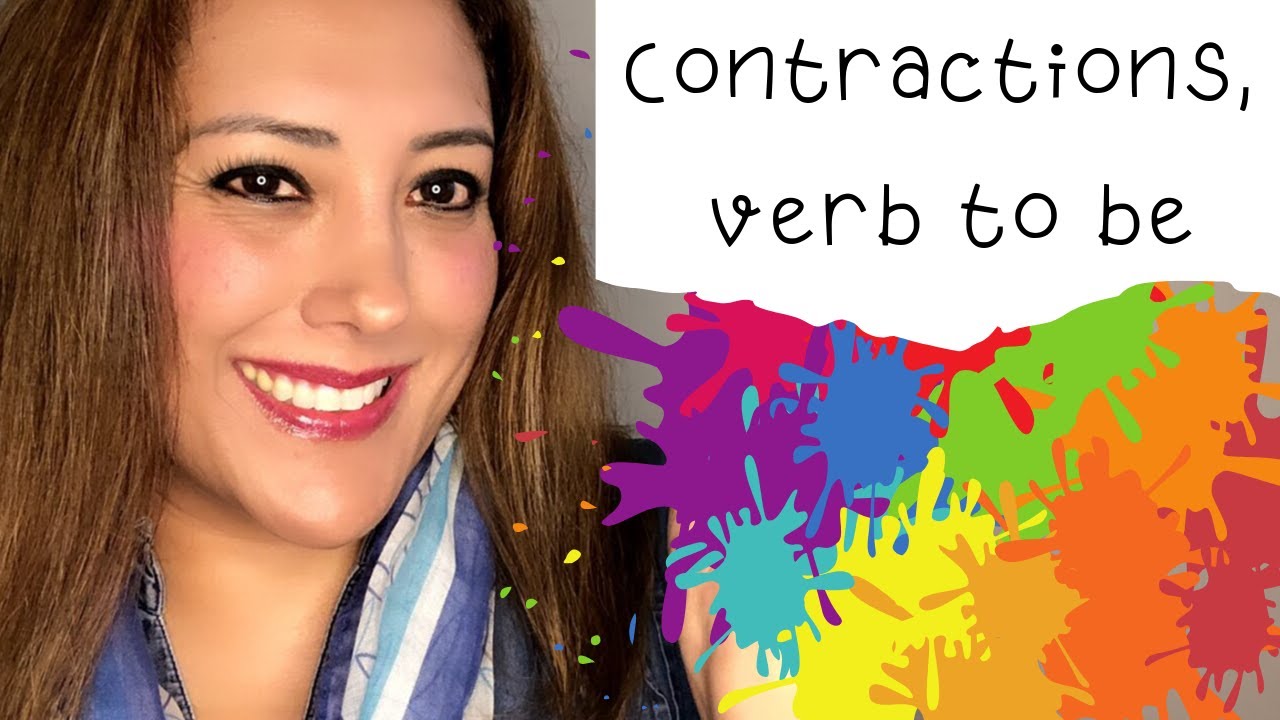 Contractions, verb to be, simple present - YouTube