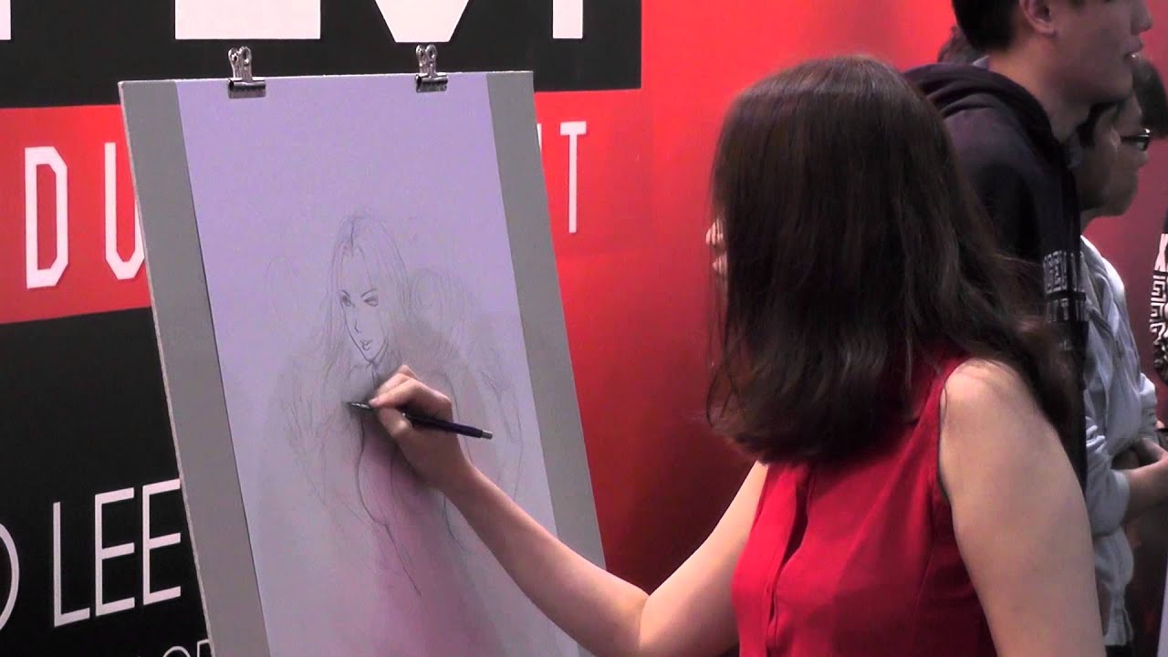 CGF2015 - Rachta Lin Live Drawing - 30s - YouTube