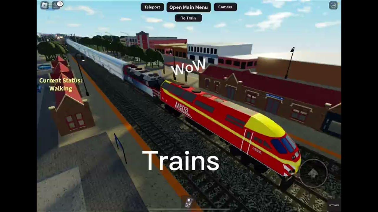 Rail fanning in Roblox metra train simulator - YouTube