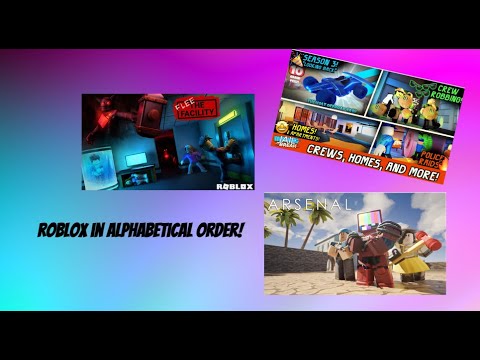 Playing Roblox in alphabetical order! (Part 1) - YouTube