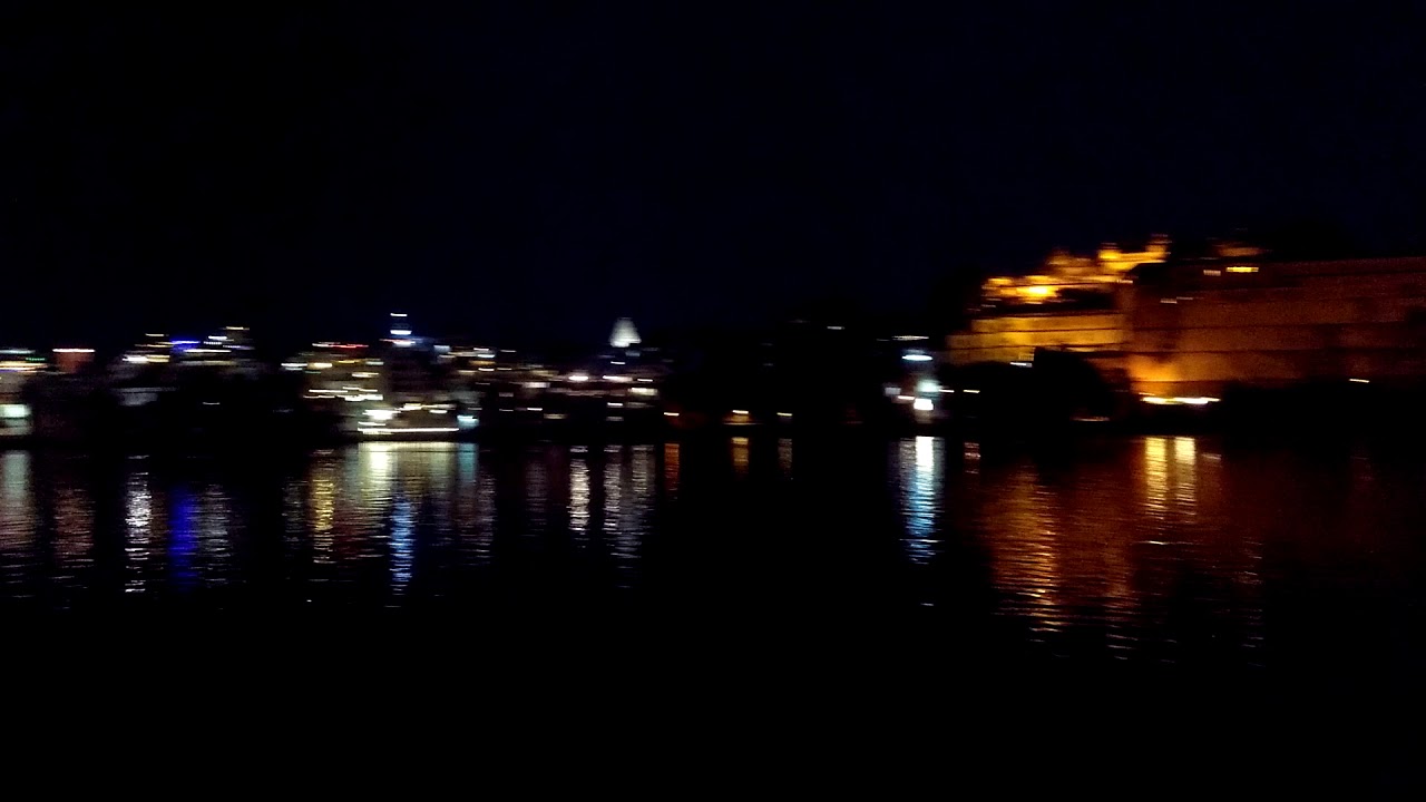 Amrai ghat || Udaipur || night view || city palace - YouTube