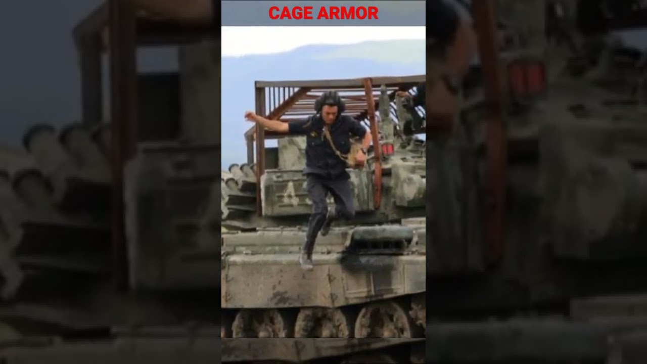 Cage armor on Russian tanks useless ? #shorts #t-72 cage armor#ukraine ...