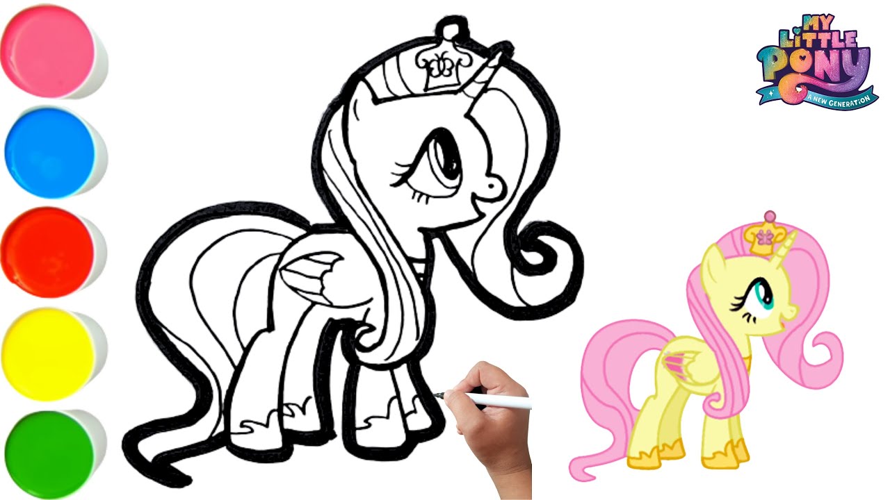 How To Draw Fluttershy From My Little Pony - YouTube
