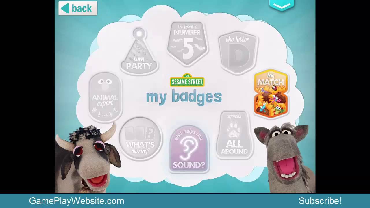 Sesame Street iOS Game Elmo's Animals Games What Animal's Sound was ...