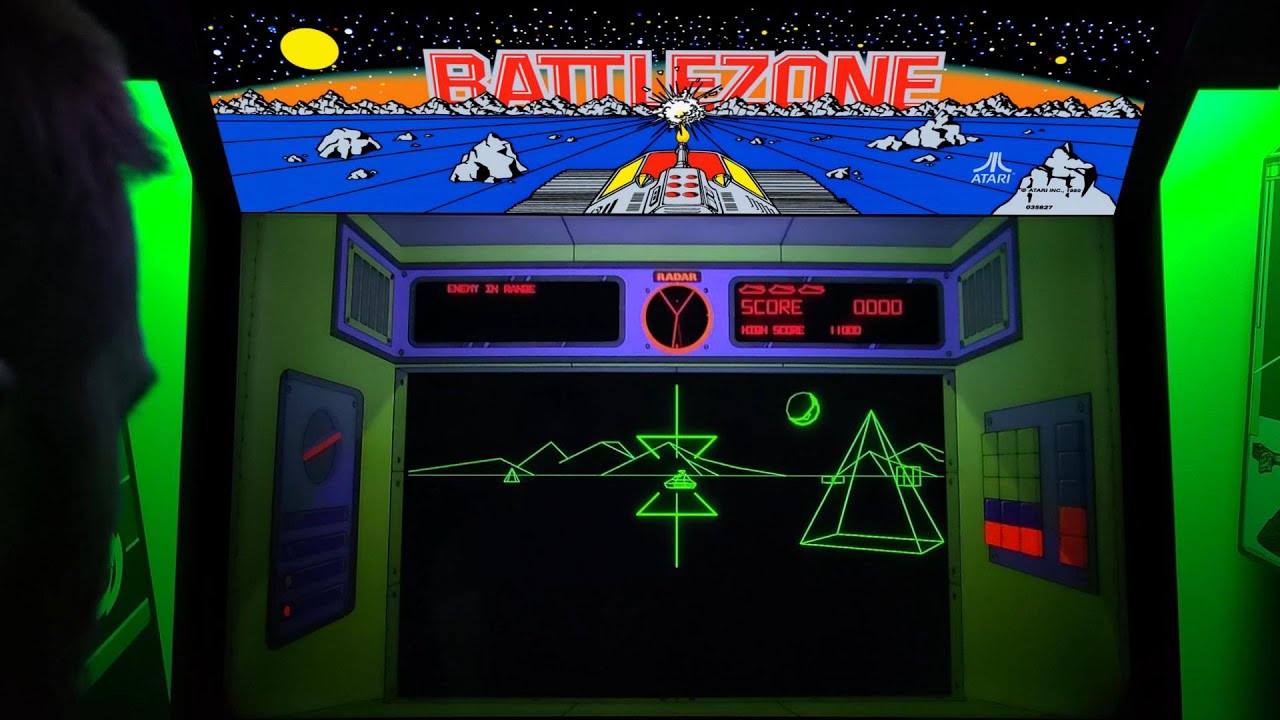 Battlezone Arcade Cabinet MAME Gameplay w/ Marquee - YouTube