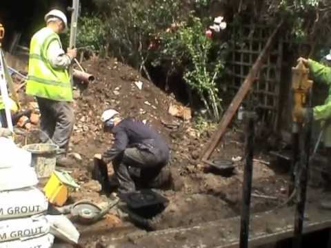 Micro Piling foundations - YouTube