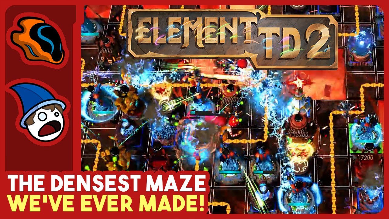 The Densest Maze We've Ever Made! - Element TD2: Mazing Expansion [Bro ...