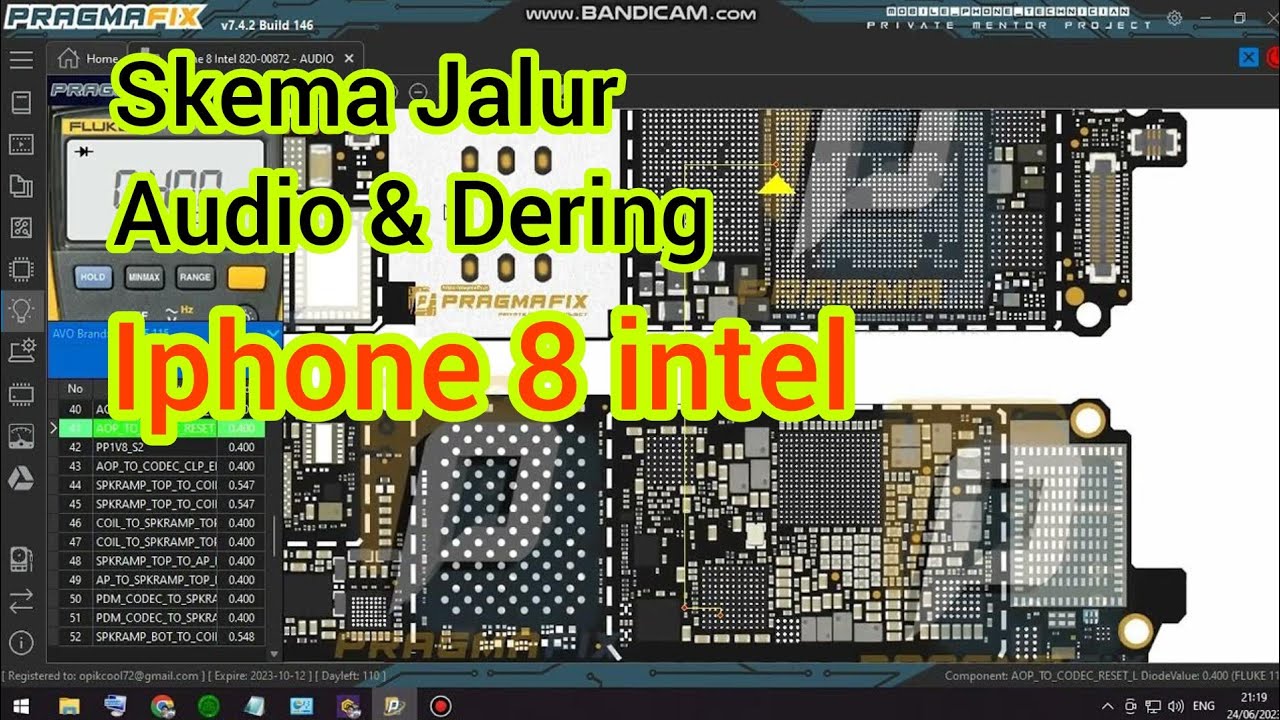 Skema Jalur Audio Iphone 8 Intel - YouTube