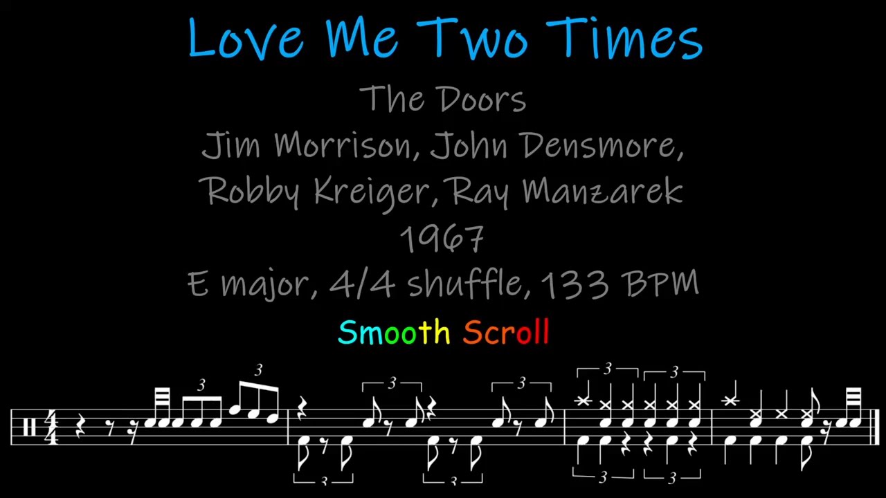 Love Me Two Times, Chords, Lyrics and Timing - YouTube