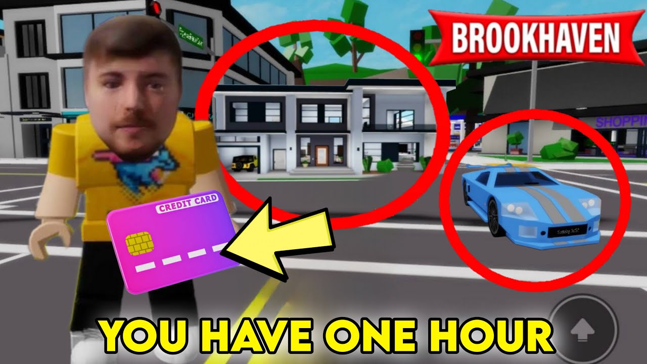 Roblox Brookhaven 🏡RP - Credit Card For an Hour - YouTube