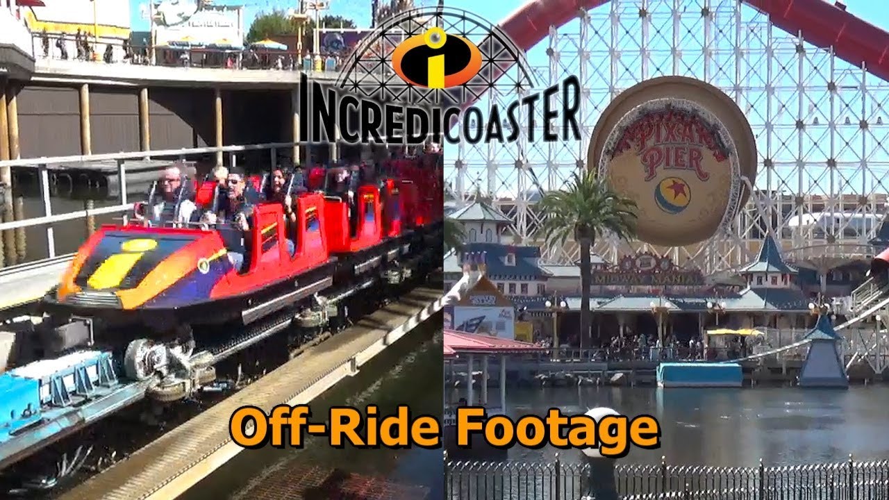 Incredicoaster at Disney California Adventure Park (Off-Ride Footage ...