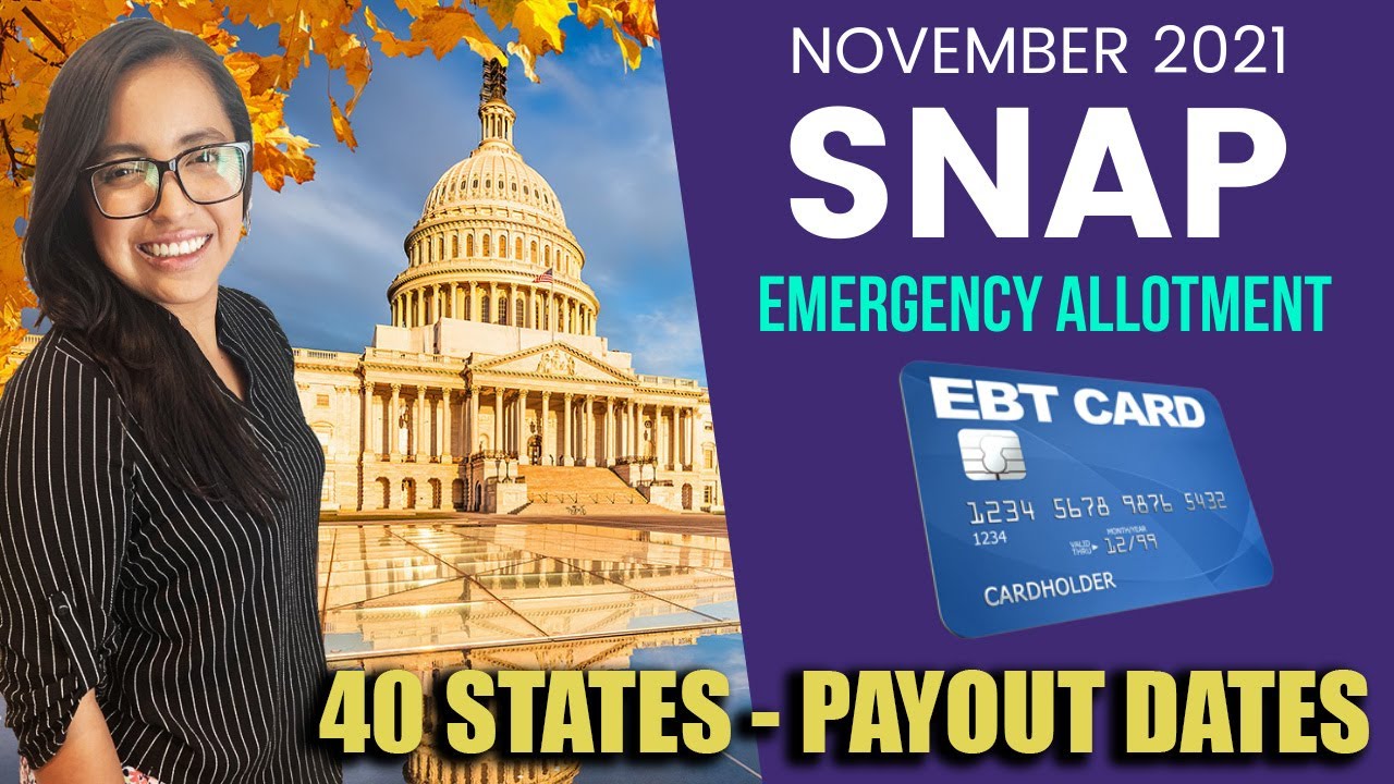 40 STATES APPROVED - NEW NOVEMBER 2021 SNAP Food Stamps Max Benefits ...