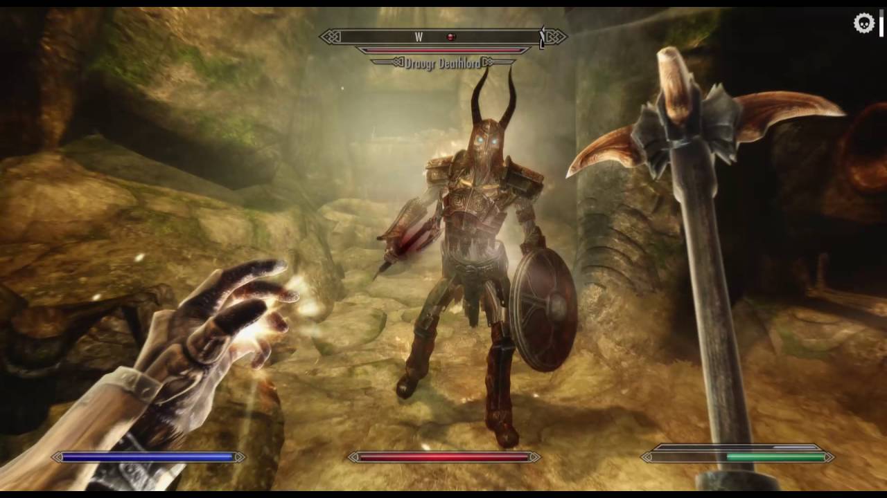 Skyrim. Kill undead things with restoration. - YouTube