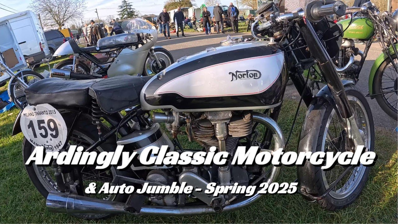 Ardingly Classic motorcycle & Auto Jumble Spring 2025 pt1 - YouTube
