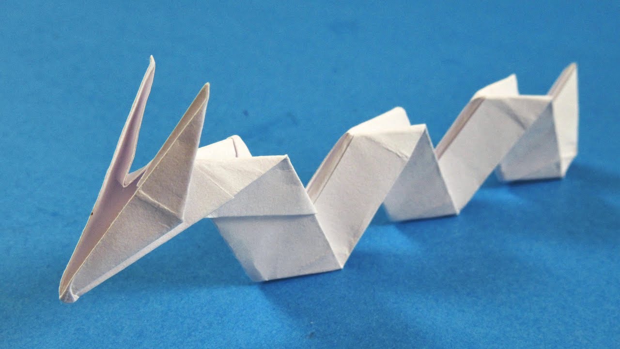 How to make a paper snake dragon - YouTube