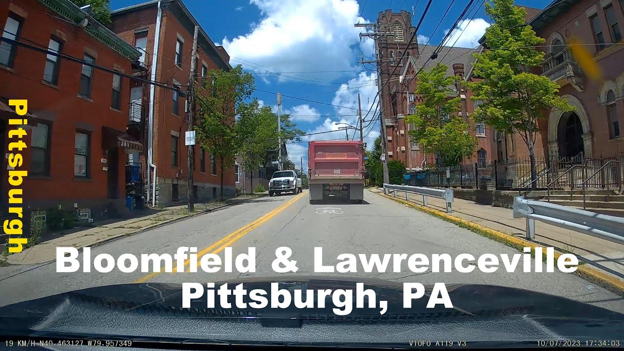 Bloomfield & Lawrenceville, Pittsburgh, PA. Driving on Bloomfield ...