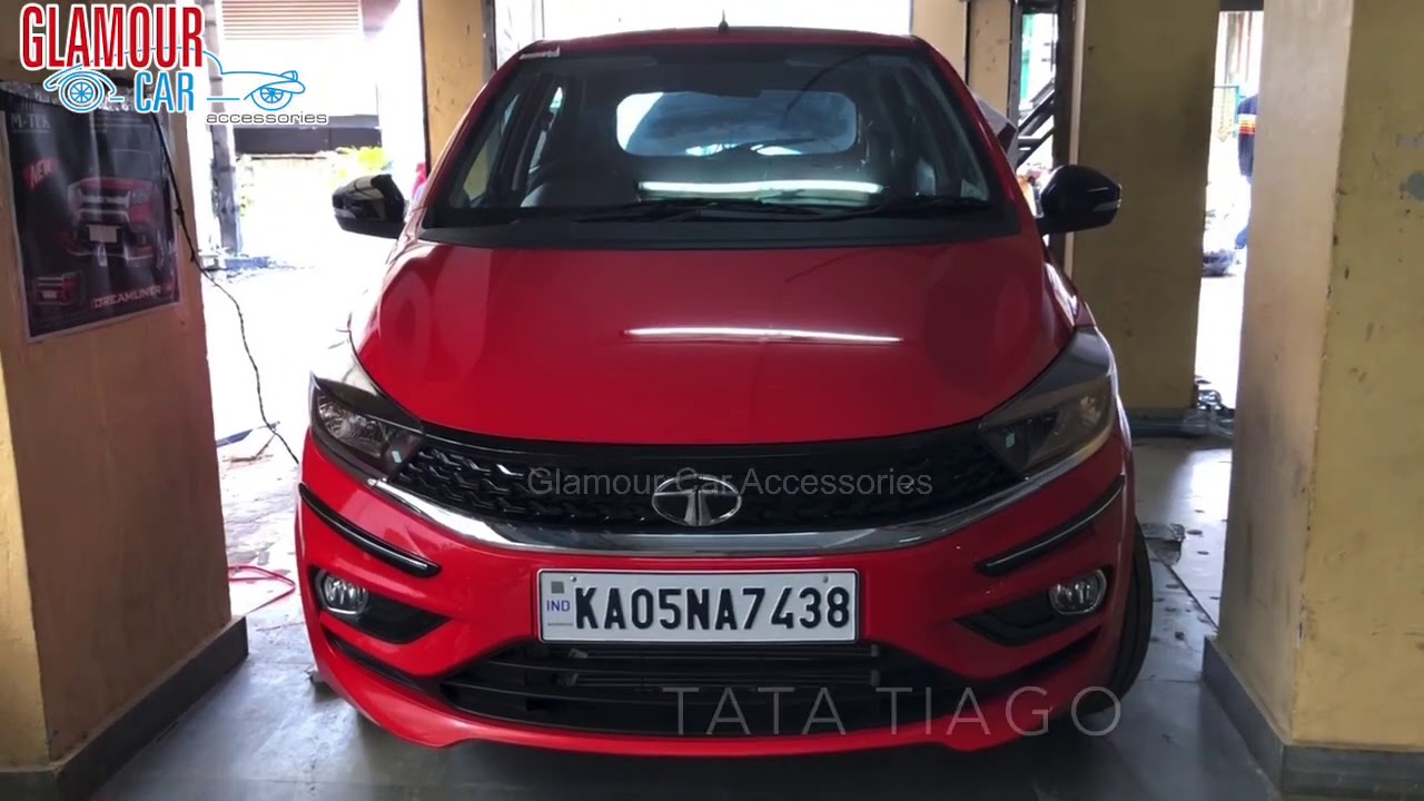 Tata Tiago | Seat Cover, Door Visor, Door Beeding | Glamour Car ...
