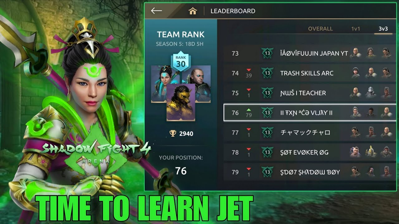 Time to learn Jet in Shadow Fight 4 Arena 🏟️ LIVE - YouTube