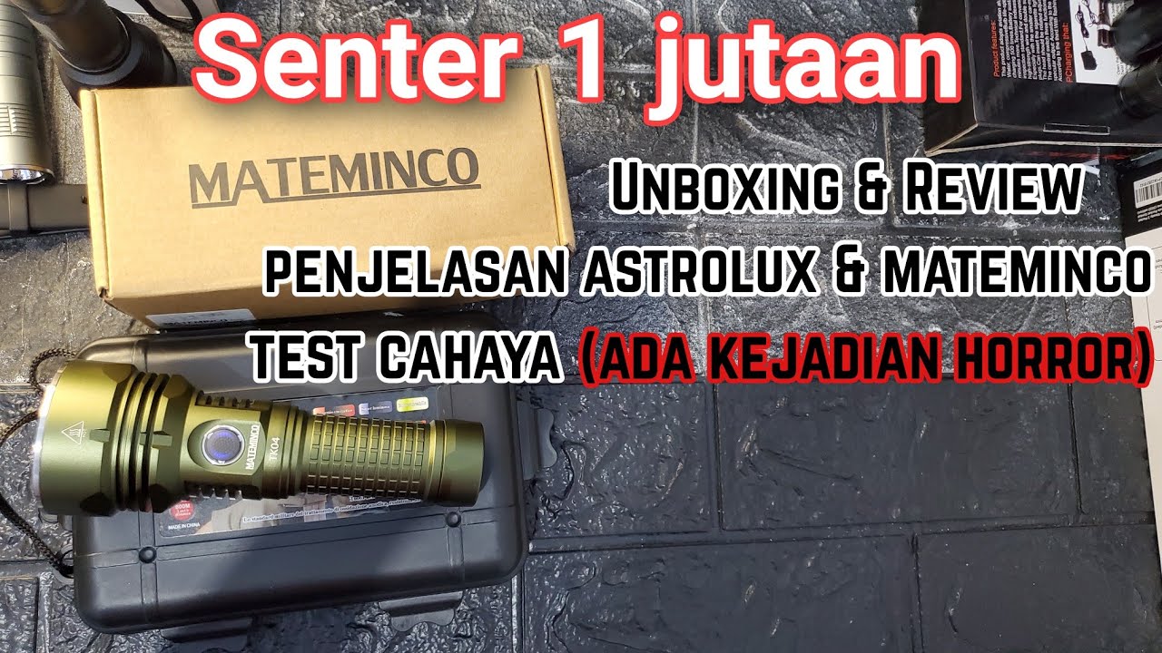 Mateminco TK04 sama dengan Astrolux FT02s Senter super terang - YouTube
