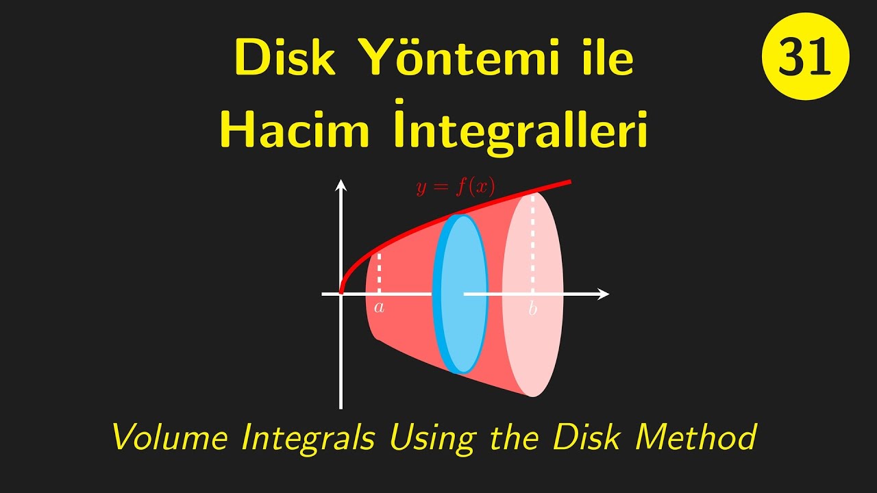 Disk Yöntemi ile Hacim İntegralleri (Disk Method for Volume Integrals ...